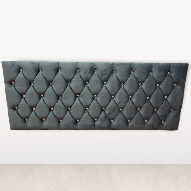 Diamond Velvet Headboard | Single to Super King | Gables Beds